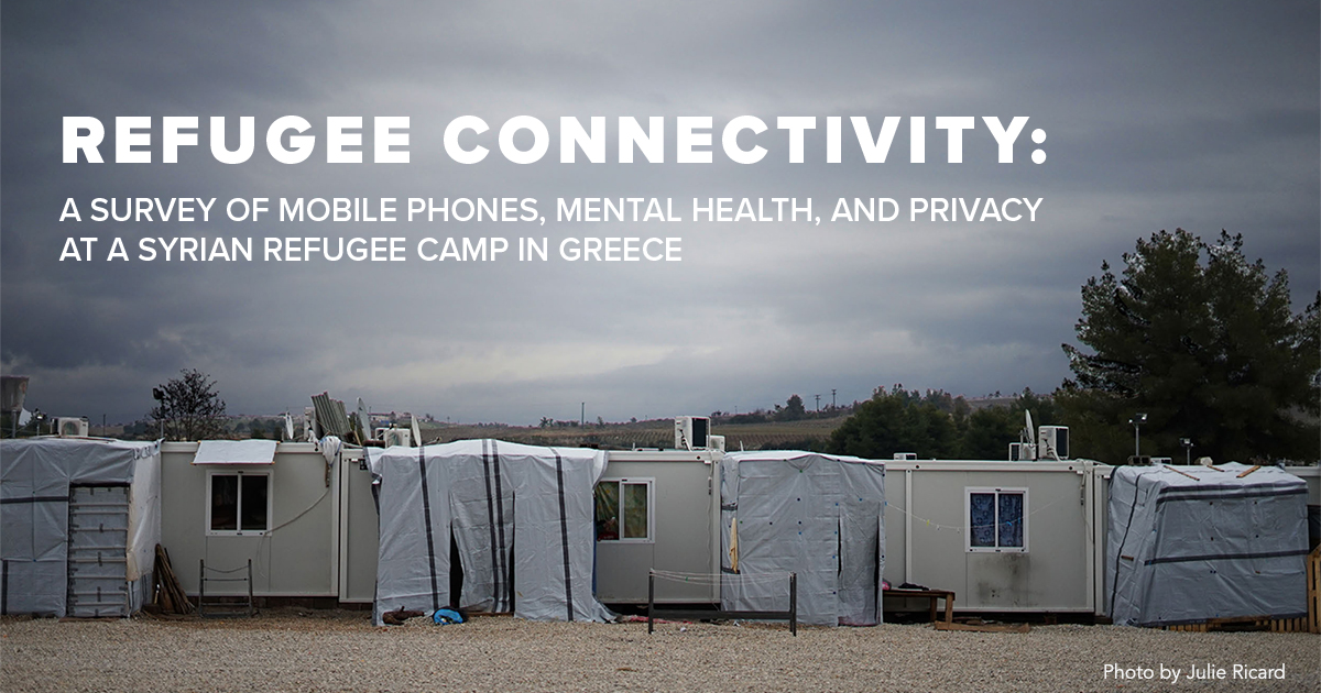 Data & Society — Refugee Connectivity